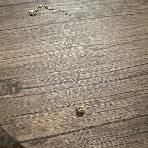 Jewelry | Gold Sphere Pendant Necklace | Poshmark